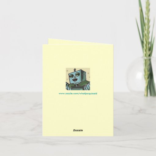 You did it! Happy Robot Congrats Card | Zazzle
