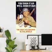 You Dish It Up, We'll Dish It Out Poster | Zazzle