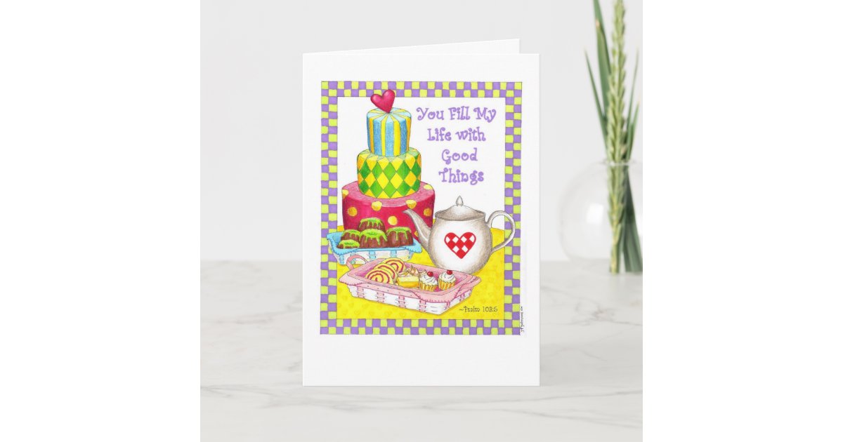 You Fill Me Customizable Birthday Card | Zazzle