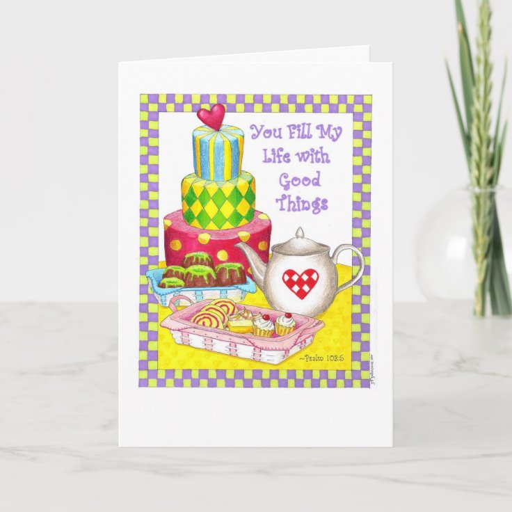 You Fill Me Customizable Birthday Card | Zazzle