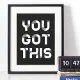 You got this black poster | Zazzle