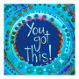 You Got This Inspiring Blue Modern School Poster | Zazzle