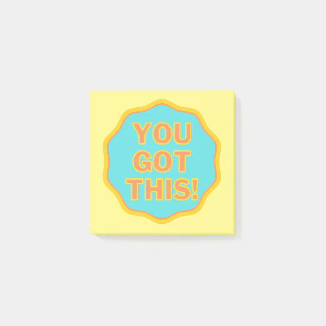 You Got This! Motivational Design Post-it Notes | Zazzle