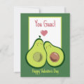 You Guac! Avocado Love, Valentine's Card | Zazzle