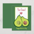 You Guac! Avocado Love, Valentine's Card | Zazzle