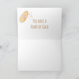 You have a heart of gold greeting card | Zazzle