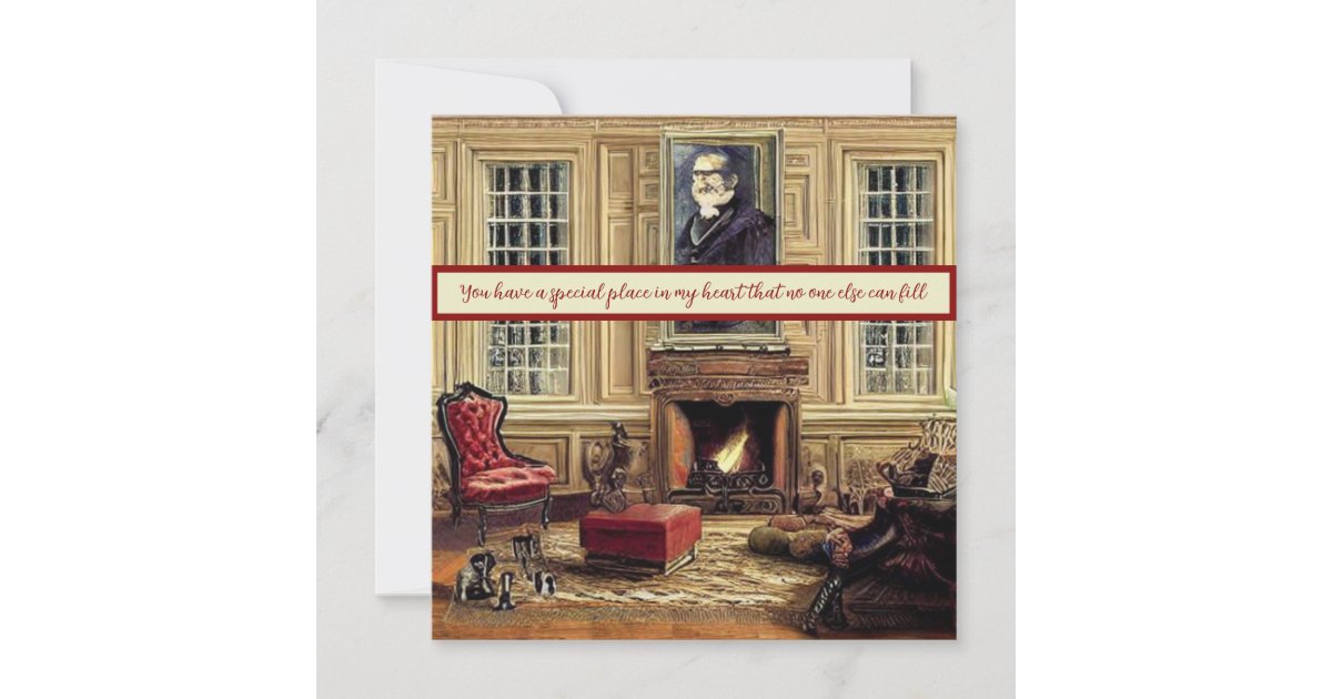 You have a special place in my heart note card | Zazzle