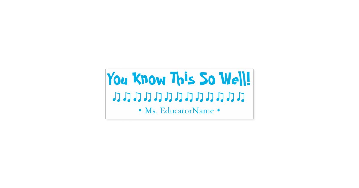 "You Know This So Well!" Instructor Rubber Stamp | Zazzle