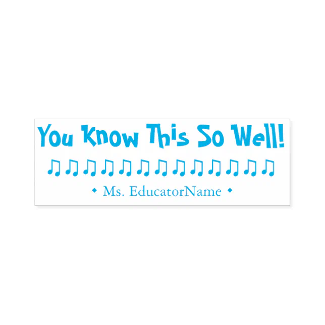 "You Know This So Well!" Instructor Rubber Stamp | Zazzle