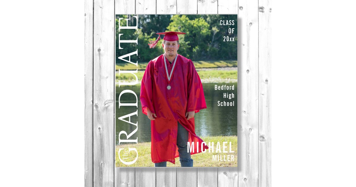 You Made the Cover of The Graduate Photo Magazine Poster | Zazzle