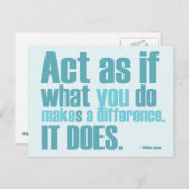You Make A Difference Motivational Postcard | Zazzle