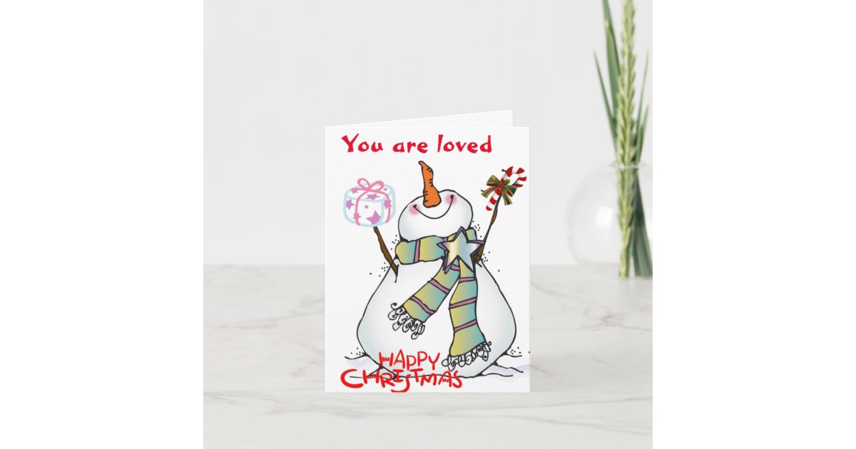 YOU MAKE ME ****A HAPPY CHRISTMAS"*** HOLIDAY CARD | Zazzle