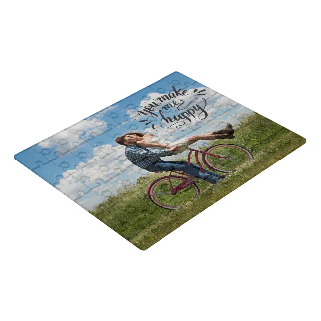 You Make Me Happy/Custom PHOTO Jigsaw Puzzle | Zazzle
