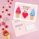 You Make My Heart Melt Ice Cream Valentine's Day Holiday Postcard | Zazzle