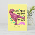 You Make My Heart Saur Dinosaur Valentine's Day Invitation | Zazzle