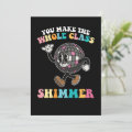 You Make The Whole Class Shimmer Groovy Retro Invitation | Zazzle
