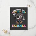 You Make The Whole Class Shimmer Groovy Retro Invitation Postcard | Zazzle