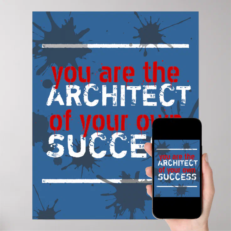 You Make Your Own Success Poster | Zazzle