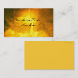 You matter to Me,Love Jesus Business Card | Zazzle