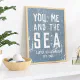 You, Me and the Sea Personalized Beach House Print | Zazzle
