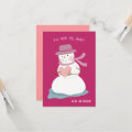 You Melt My Heart Snowman Classroom Valentine Invitation | Zazzle