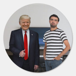 You Met President Donald Trump | Add Your Photo Sign | Zazzle