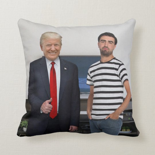 You Met President Donald Trump | Add Your Photo Throw Pillow | Zazzle.com