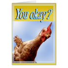 Funny Chicken - Hello Greeting Card | Zazzle.com