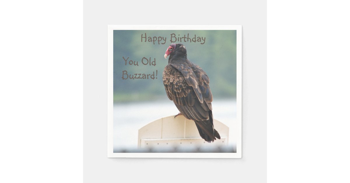 You Old Buzzard Birthday Napkins | Zazzle