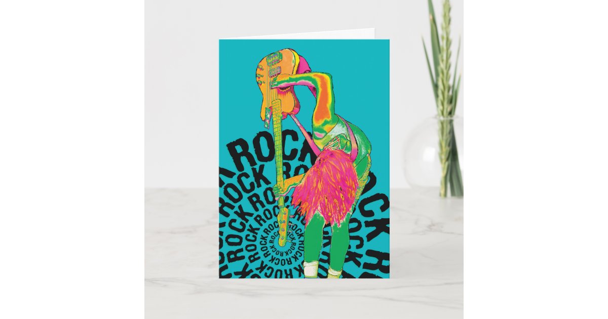 You Rock! Birthday Card | Zazzle