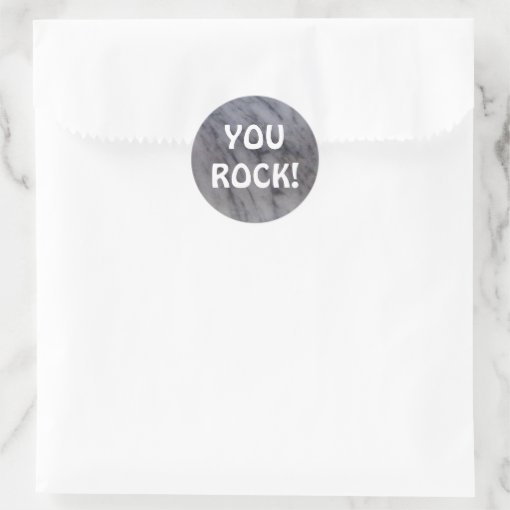 YOU ROCK! CLASSIC ROUND STICKER | Zazzle