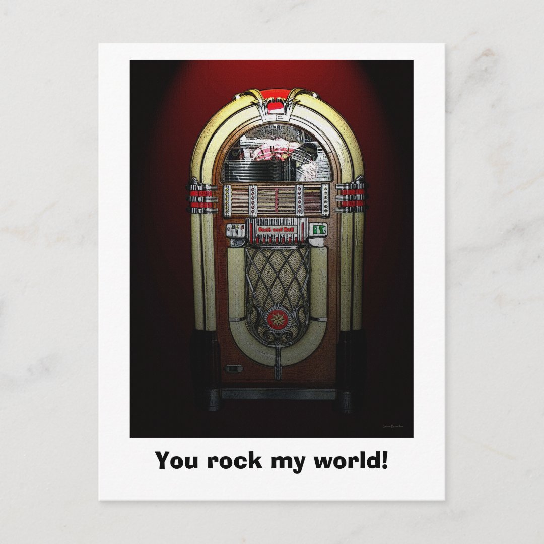 You Rock My World Postcard | Zazzle