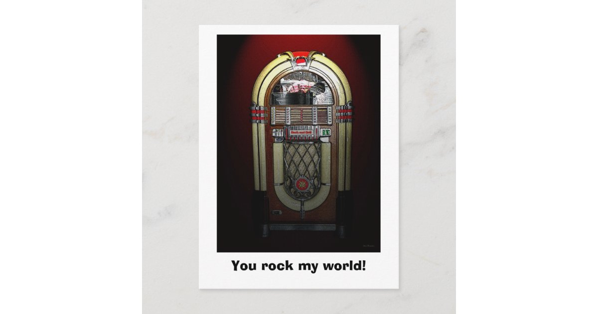 You Rock My World Postcard | Zazzle