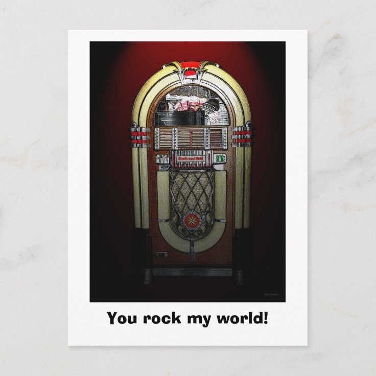 You Rock My World Postcard | Zazzle
