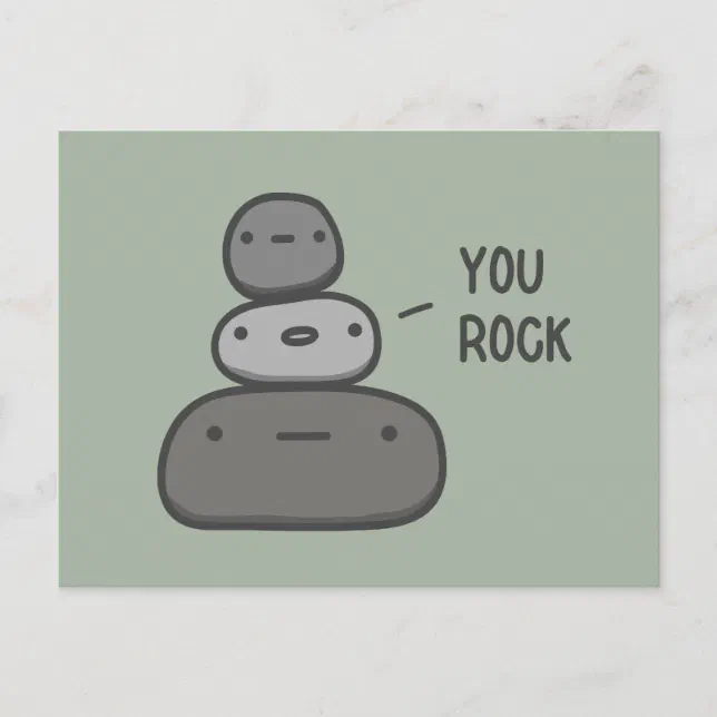 You Rock Postcard | Zazzle