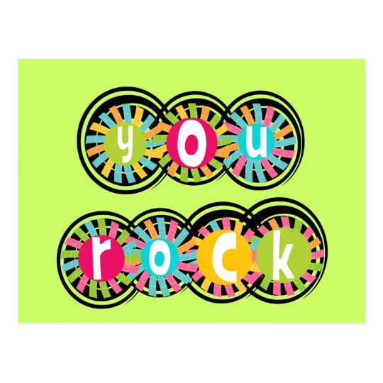 You Rock Postcard | Zazzle.com