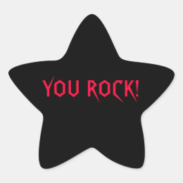 You Rock Stickers | Zazzle
