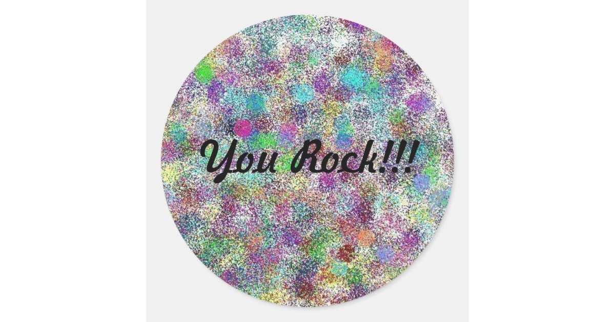 "You Rock!!!" sticker | Zazzle