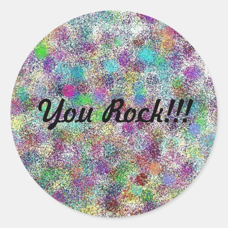 "You Rock!!!" sticker | Zazzle