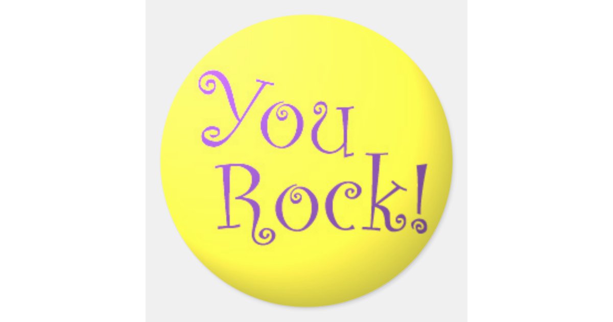 You Rock! stickers | Zazzle