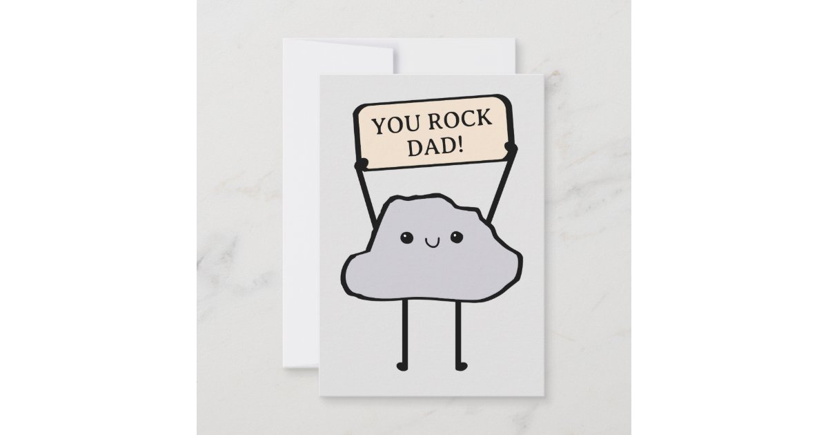 YOU ROCK THANK YOU CARD | Zazzle