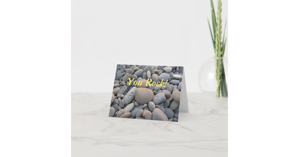 You Rock! Thank You Card | Zazzle