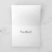 You Rock! Thank You Greeting Card | Zazzle