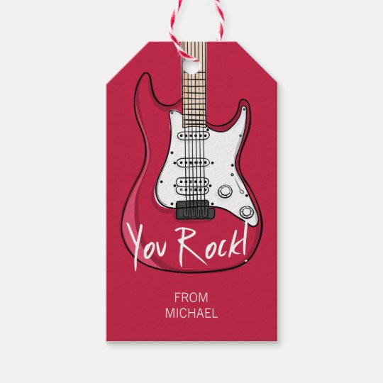 You Rock Valentine's Day Gift Tags | Zazzle.com