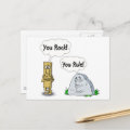 You Rock, You Rule Postcard | Zazzle