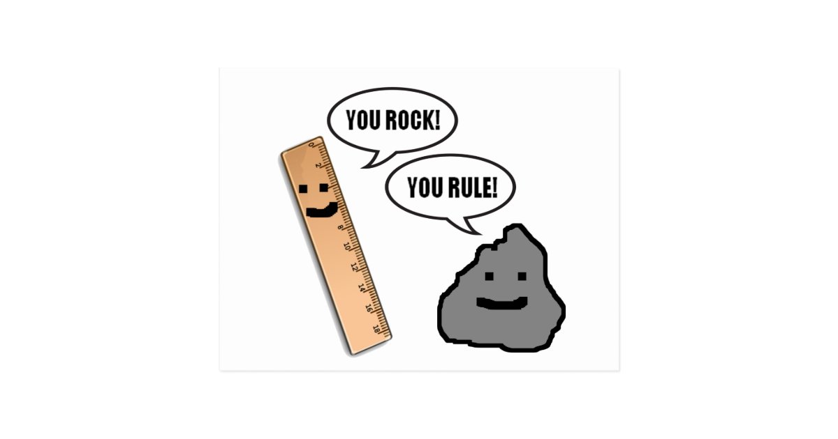 You Rock, You Rule Postcard | Zazzle.com