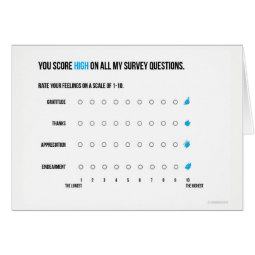 You Score High Thank You Card | Zazzle