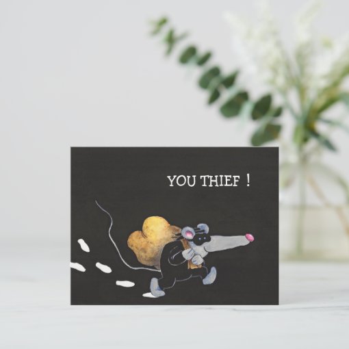 YOU STOLE MY HEART postcard by Nicole Janes | Zazzle