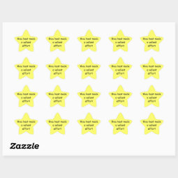 "You tried" star Star Sticker | Zazzle