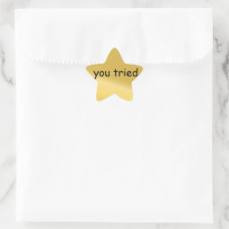 You tried sticker | Zazzle
